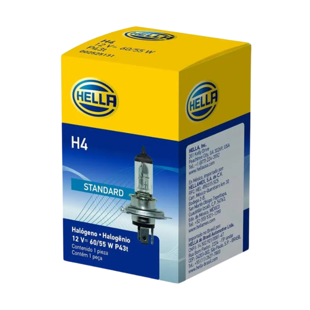 Headlight H4 Hella Standard Halogen Bulb 12V 60/55W – aspiremotorsport