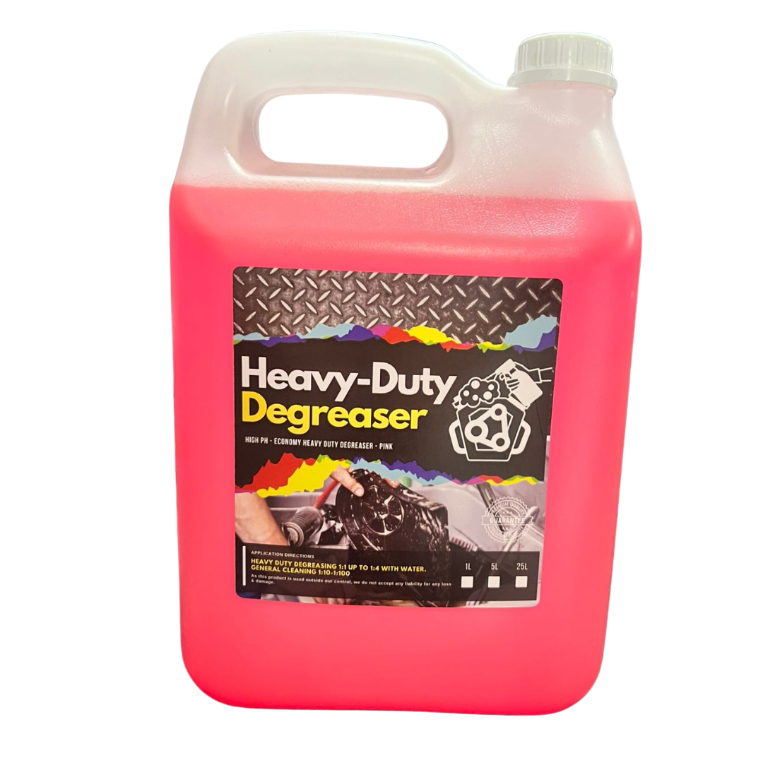 Heavy Duty Degreaser 5L – High pH Industrial Strength Cleaner (Pink ...